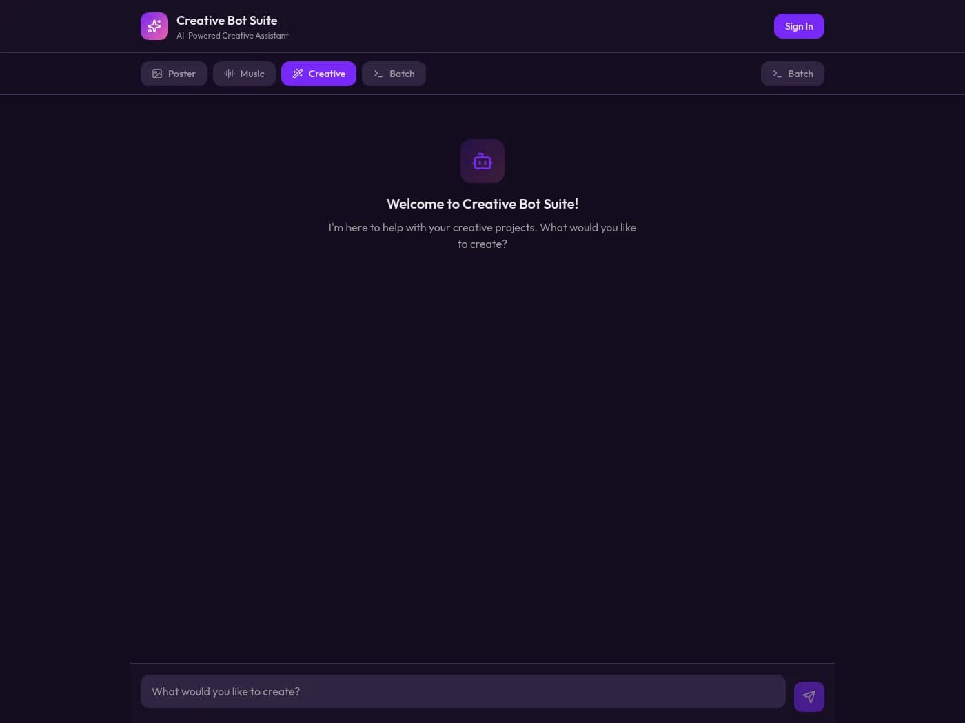 Creative Bot Suite