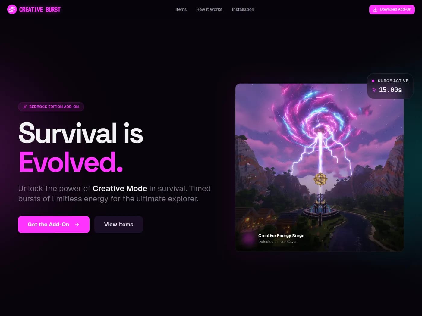 Creative Burst Add-On