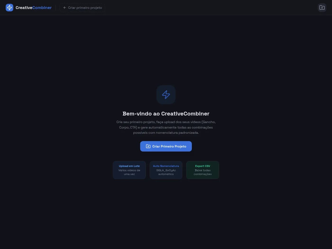 CreativeCombiner SaaS
