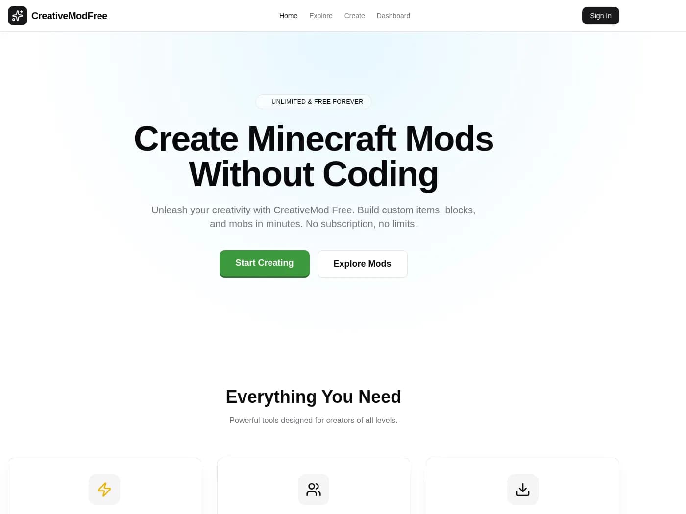CreativeMod Clone Free