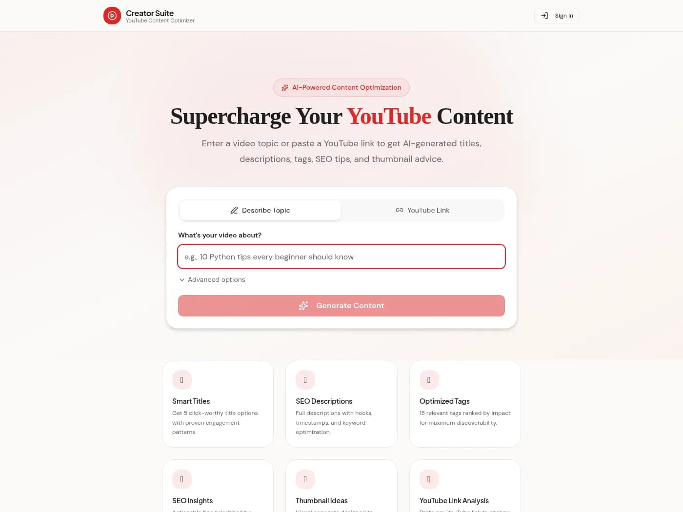 Creator Content Suite