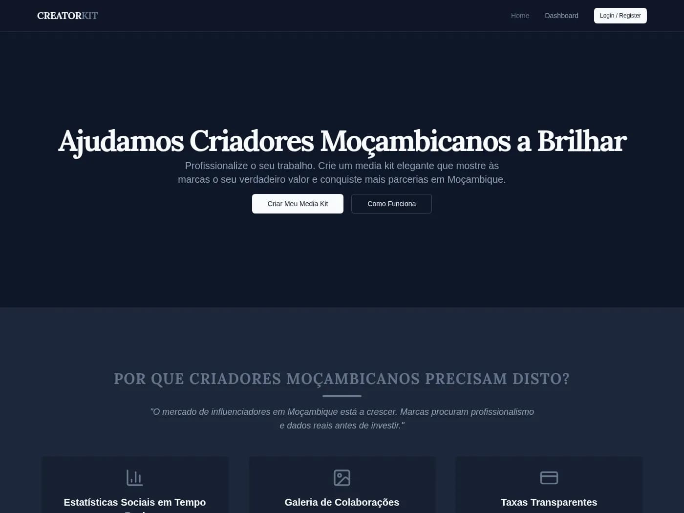 Creator Media Kit Platform