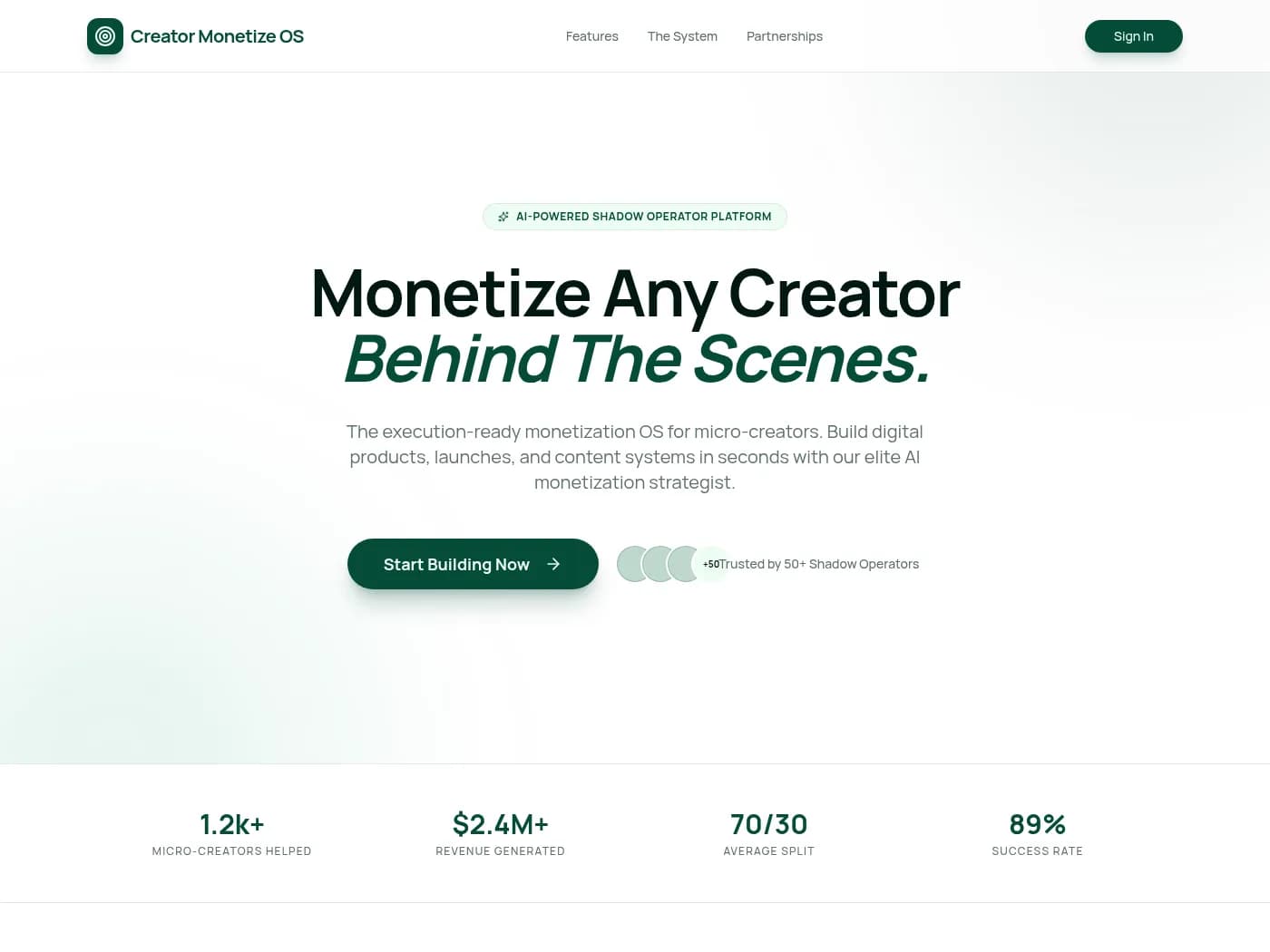 Creator Monetize OS