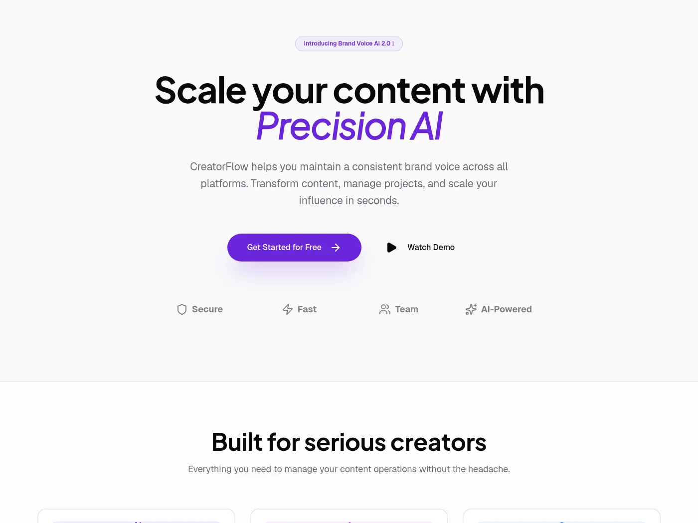 CreatorFlow SaaS Platform