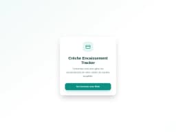Crèche Encaissement Tracker
