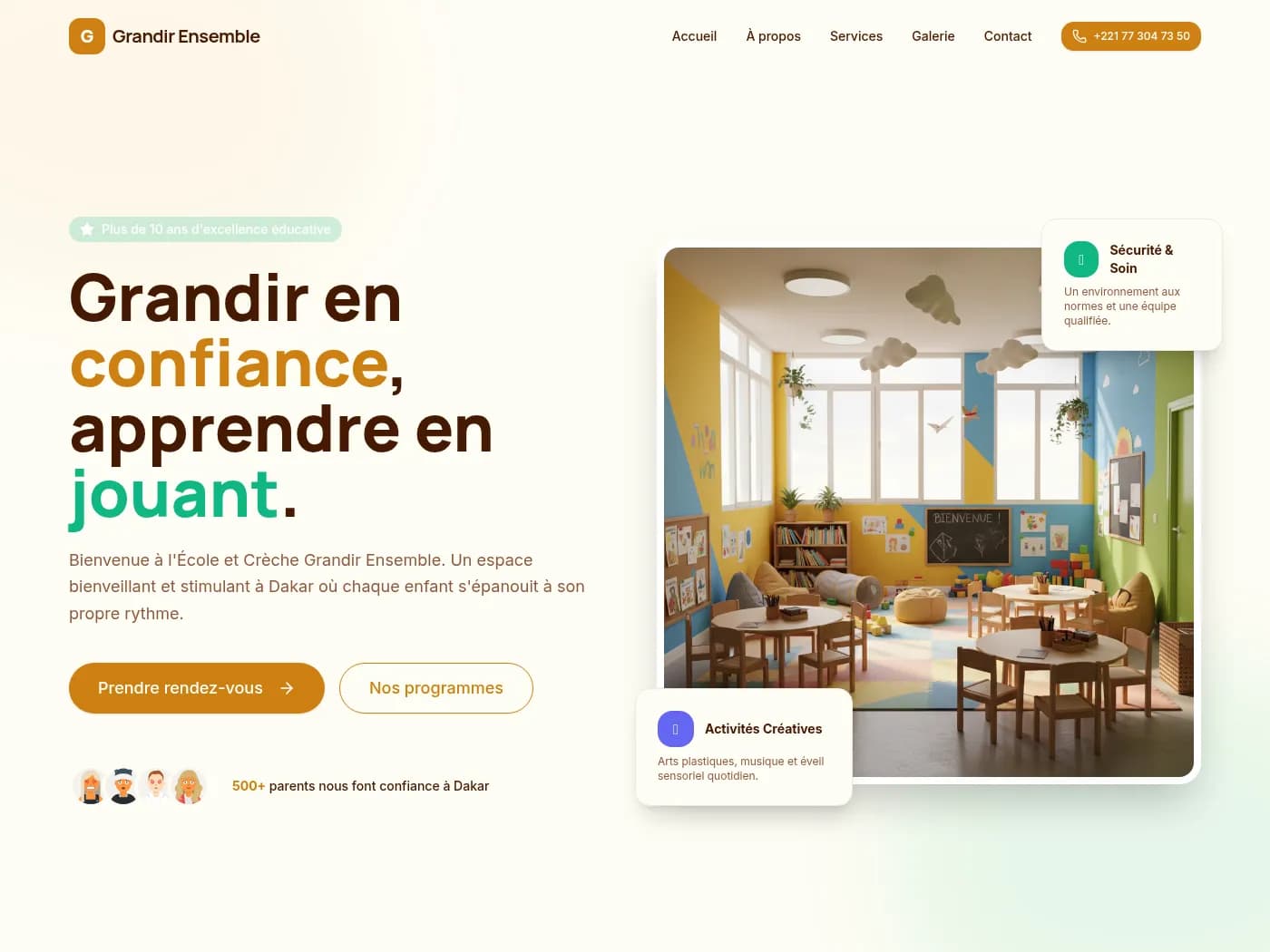 École Crèche Showcase