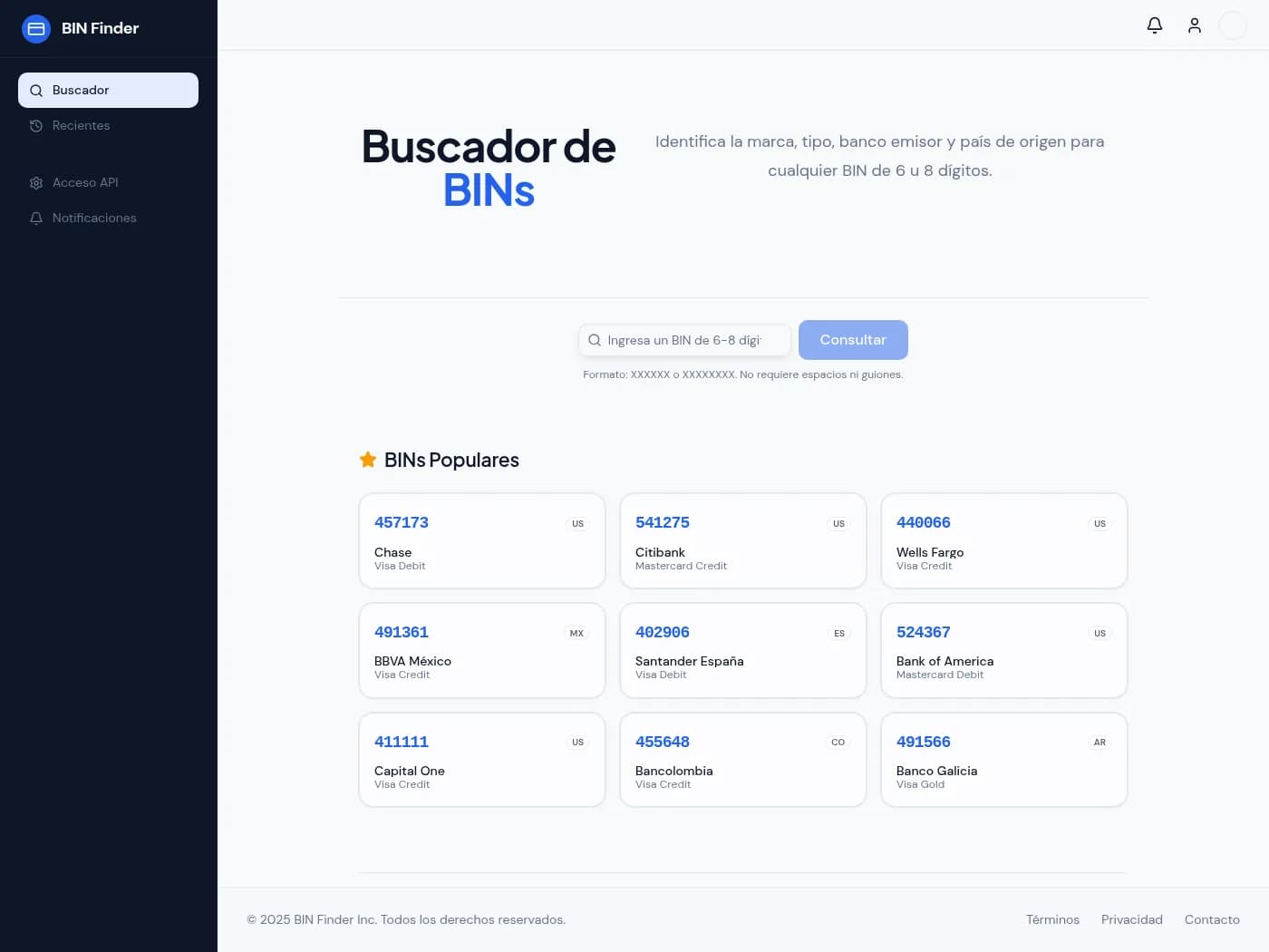 Credit BIN Finder