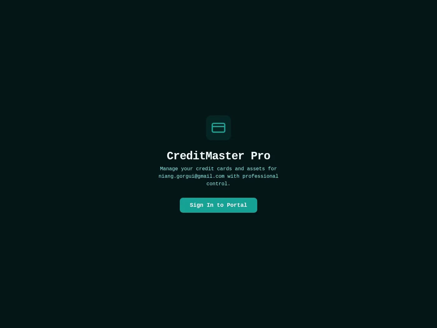 Credit Card Manager