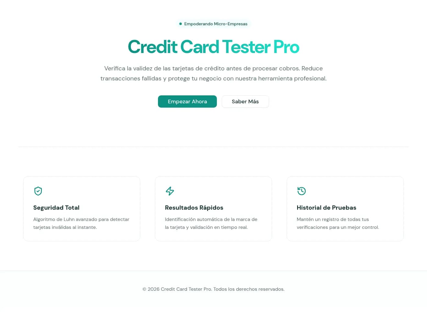 Credit Card Tester Pro