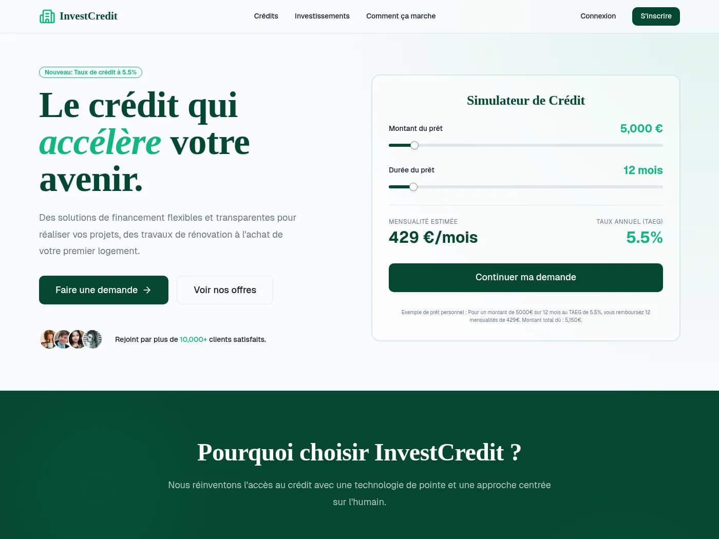 InvestCredit Online Platform