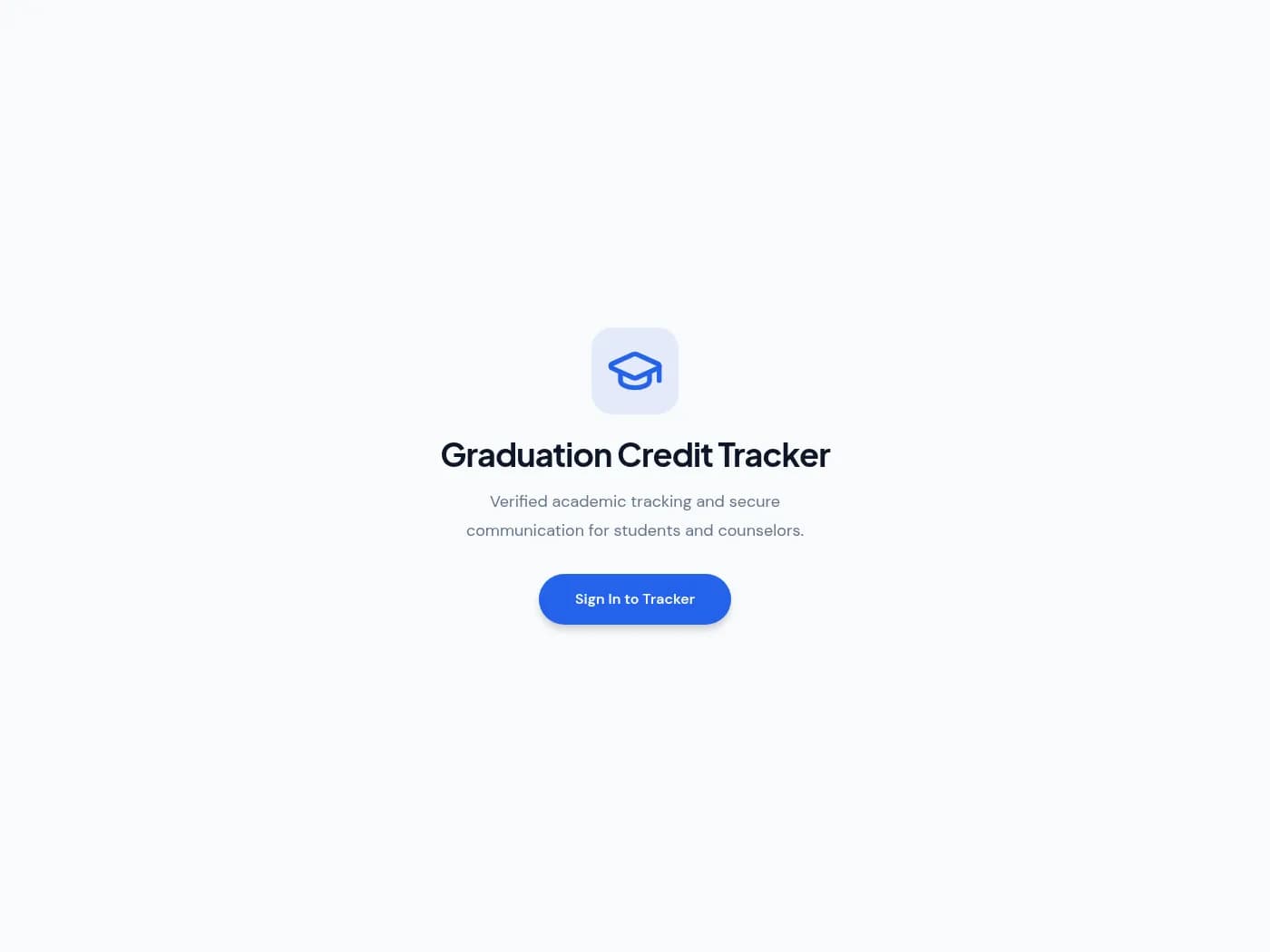 Graduation Credit Tracker