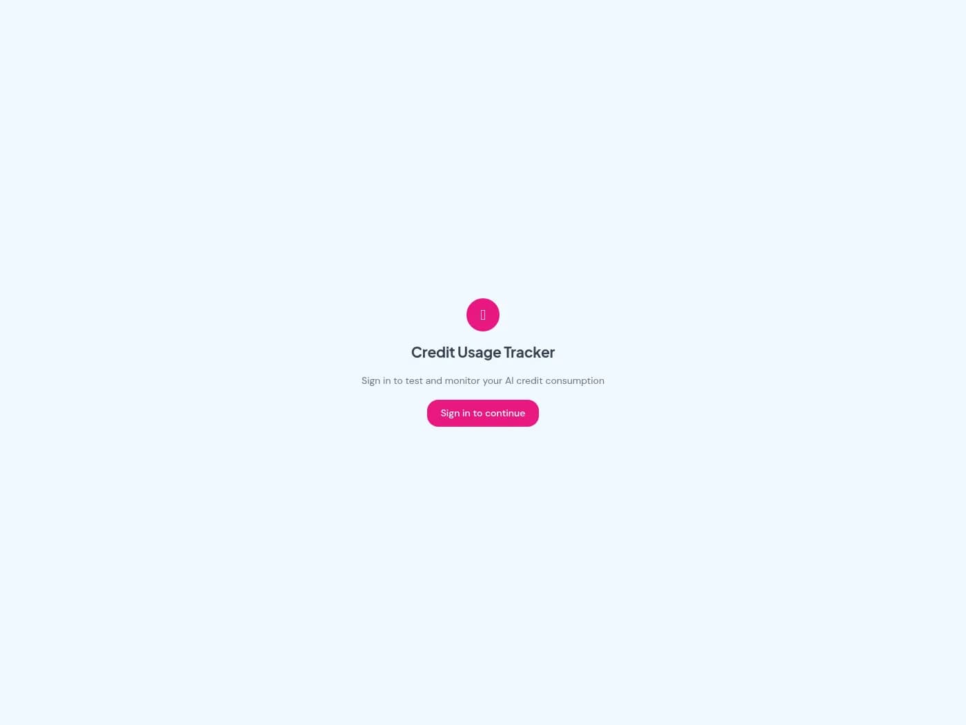 Credit Usage Tracker