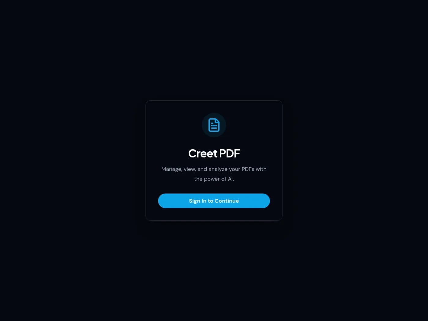Creet PDF Reader