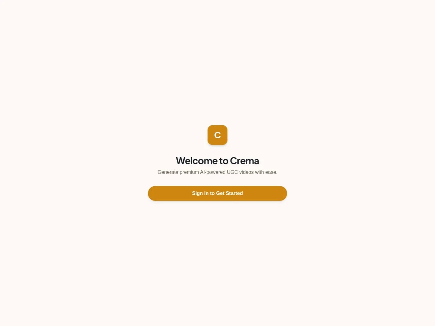 Crema UGC Video Maker