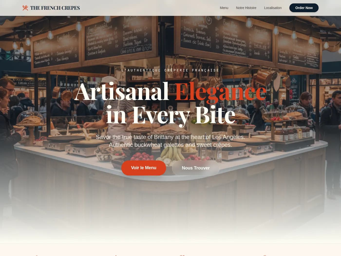 Créperie Vitrine Web
