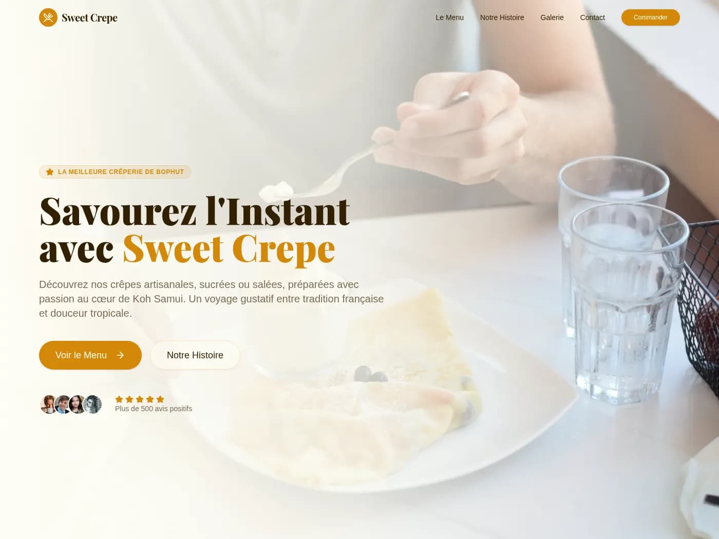 Crêperie Vitrine Site