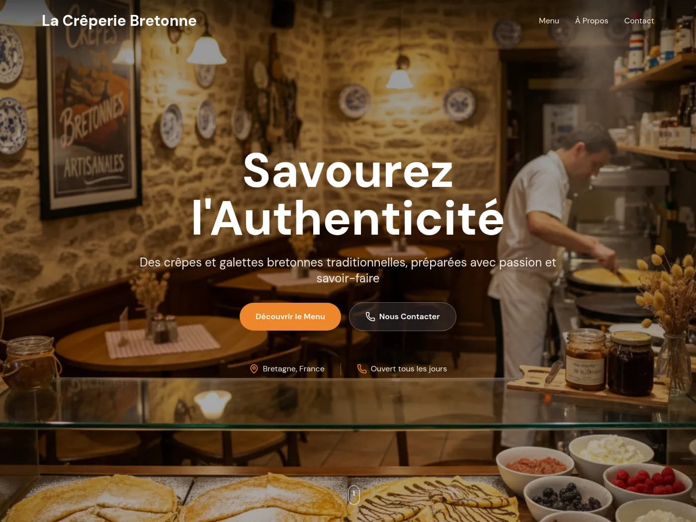 Creperie Web Showcase