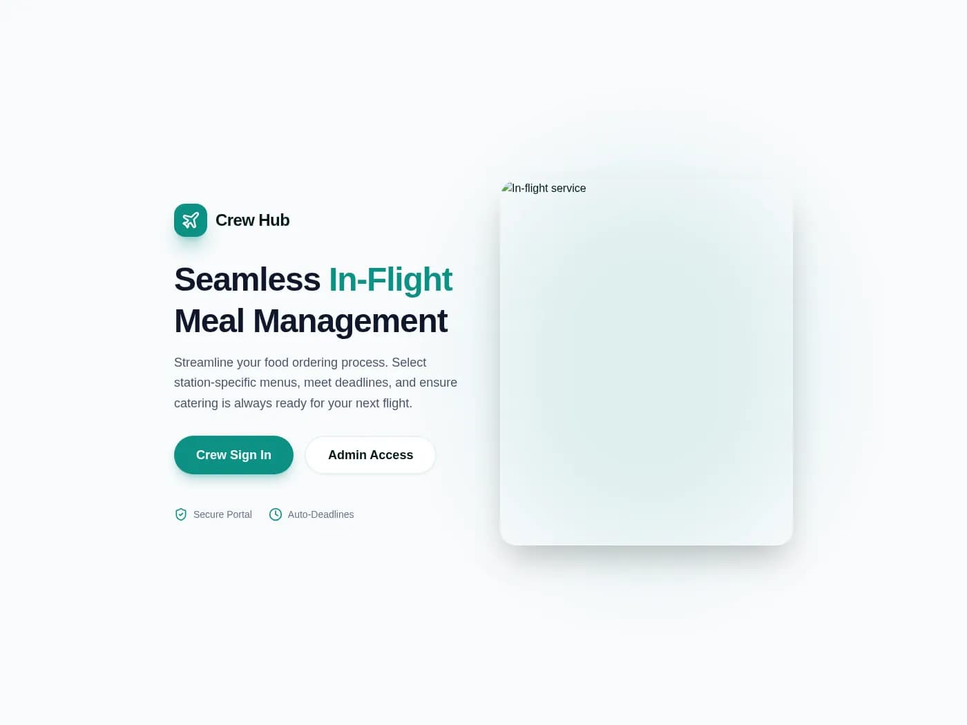 Crew Food Order Hub