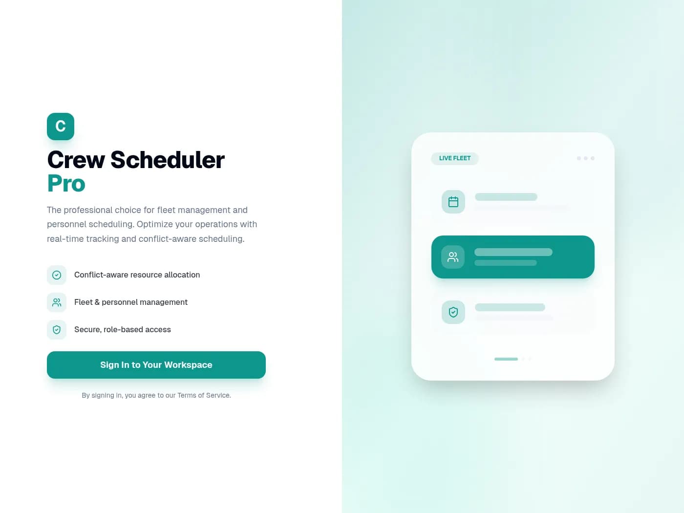 Crew Scheduler Pro