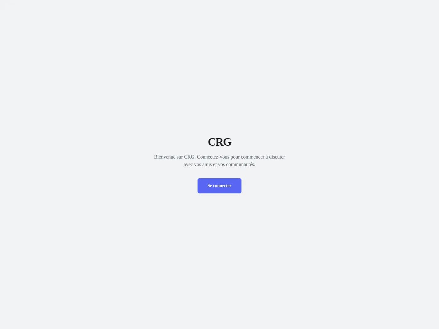 CRG Chat Platform