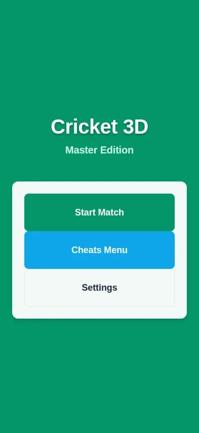 Cricket 3D Master