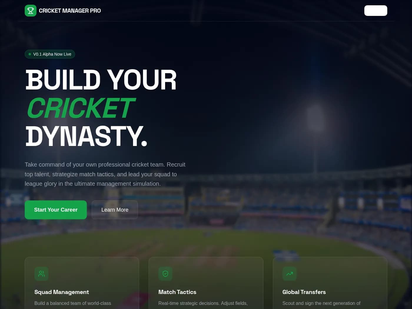 Cricket Manager Pro