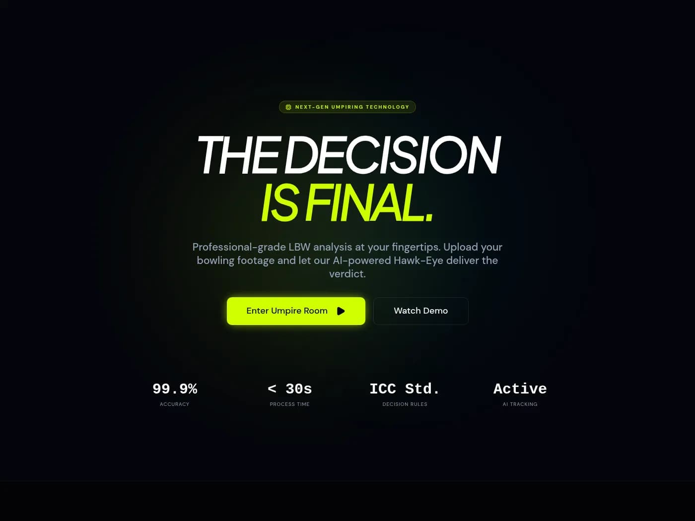 Cricket Third Umpire AI