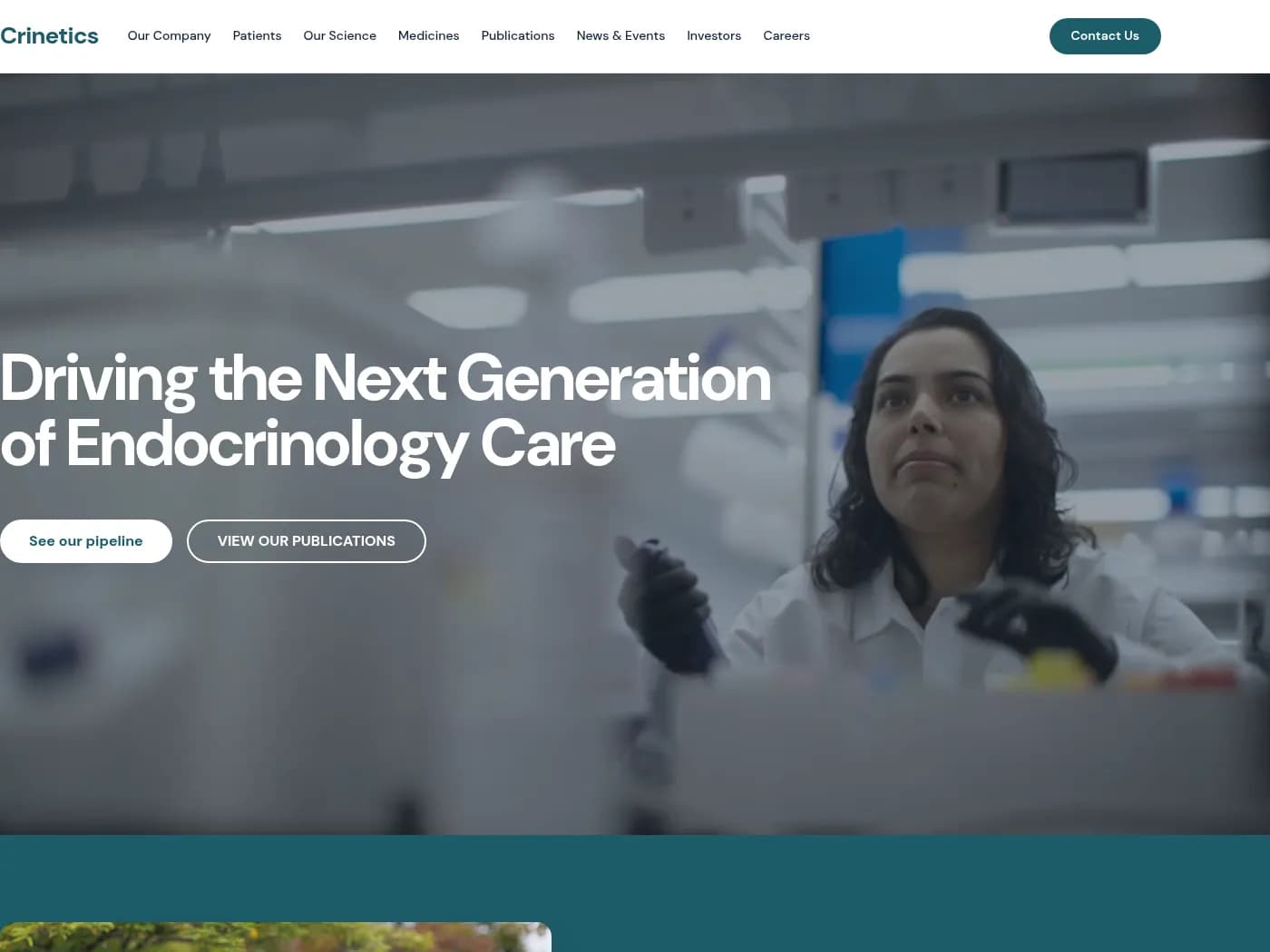 Crinetics Website Clone