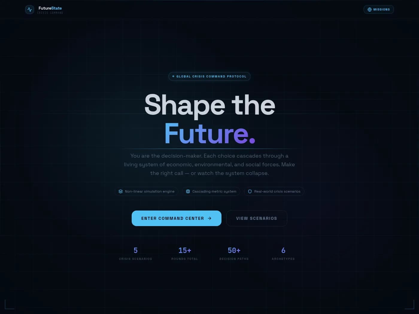 CrisisLab Decision Simulator