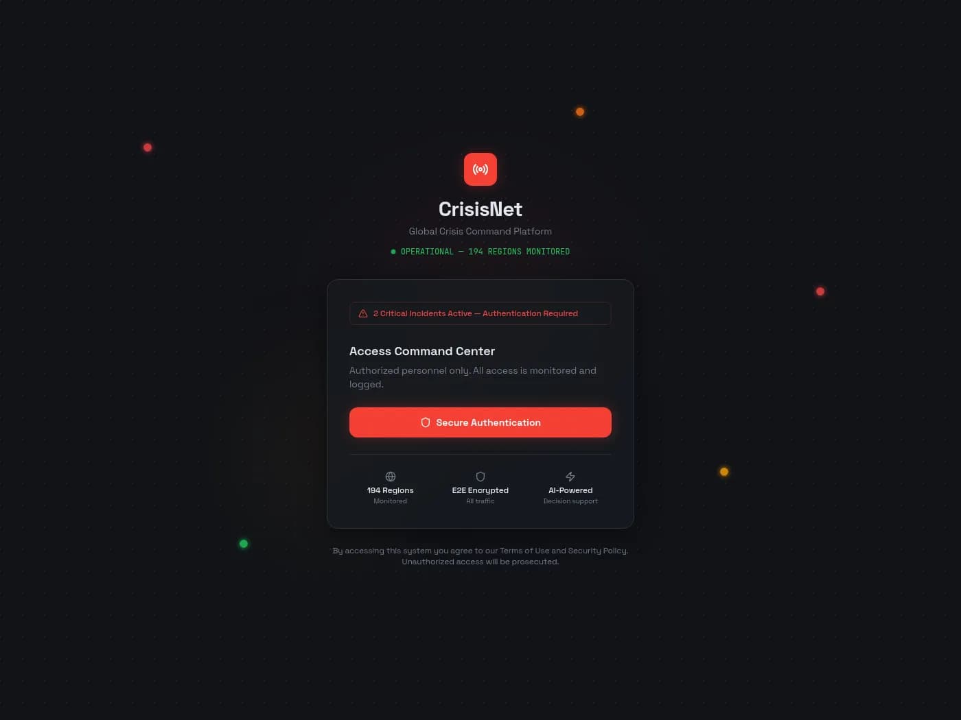 CrisisNet Command Platform