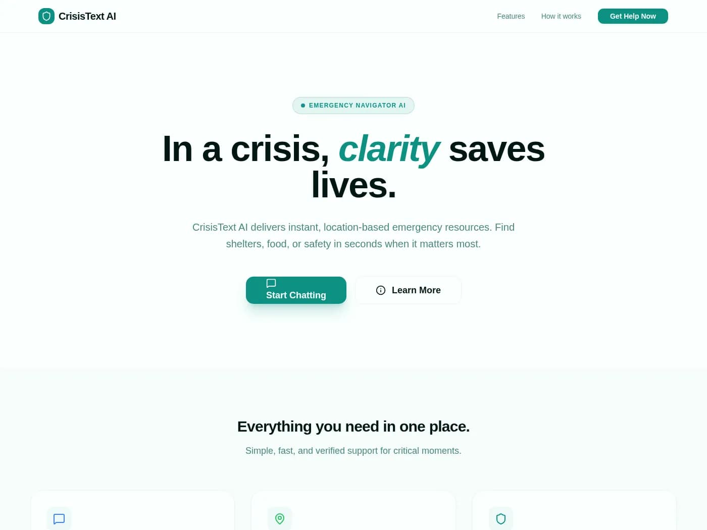 CrisisText AI Navigator