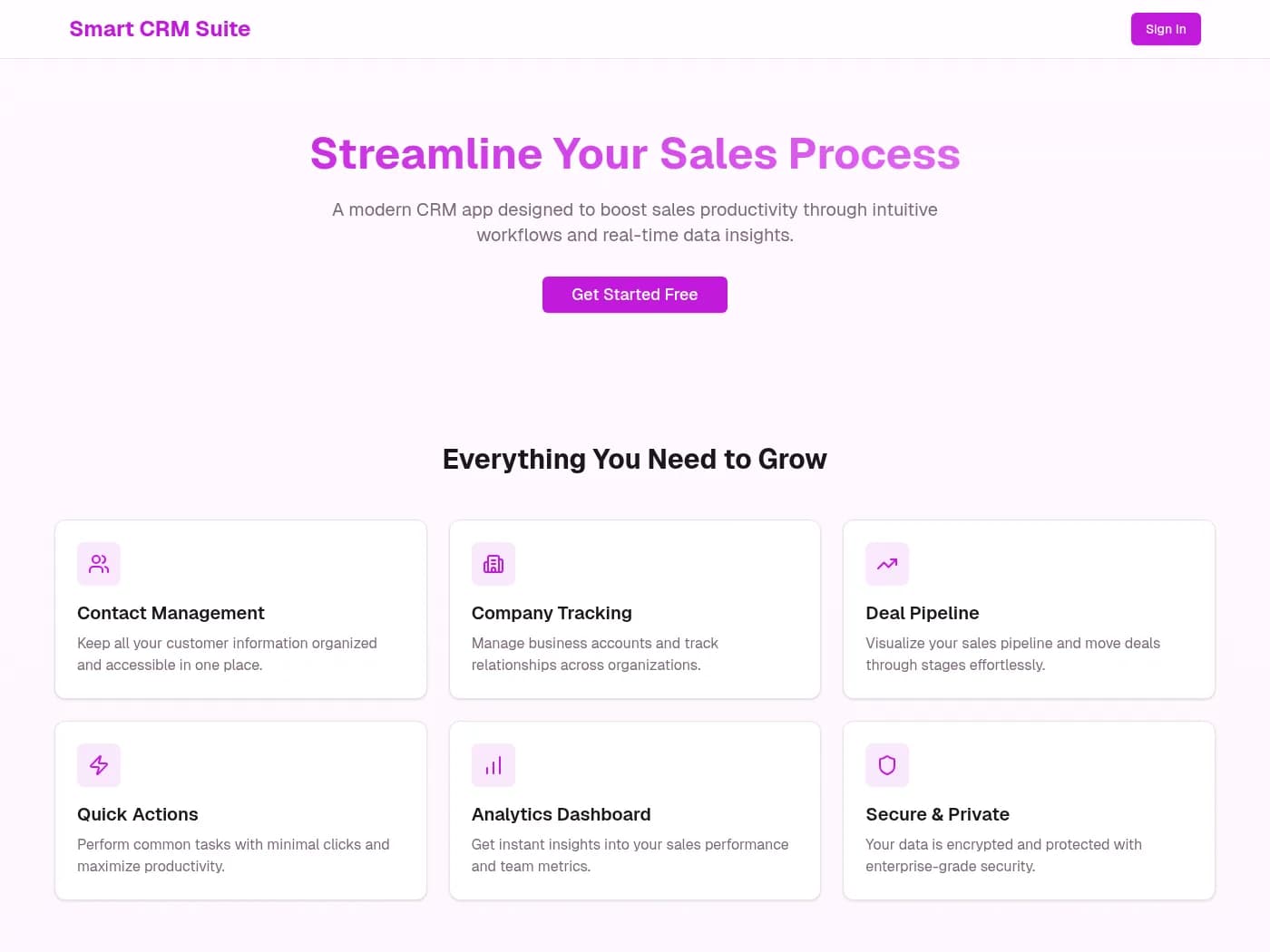 Smart CRM Suite