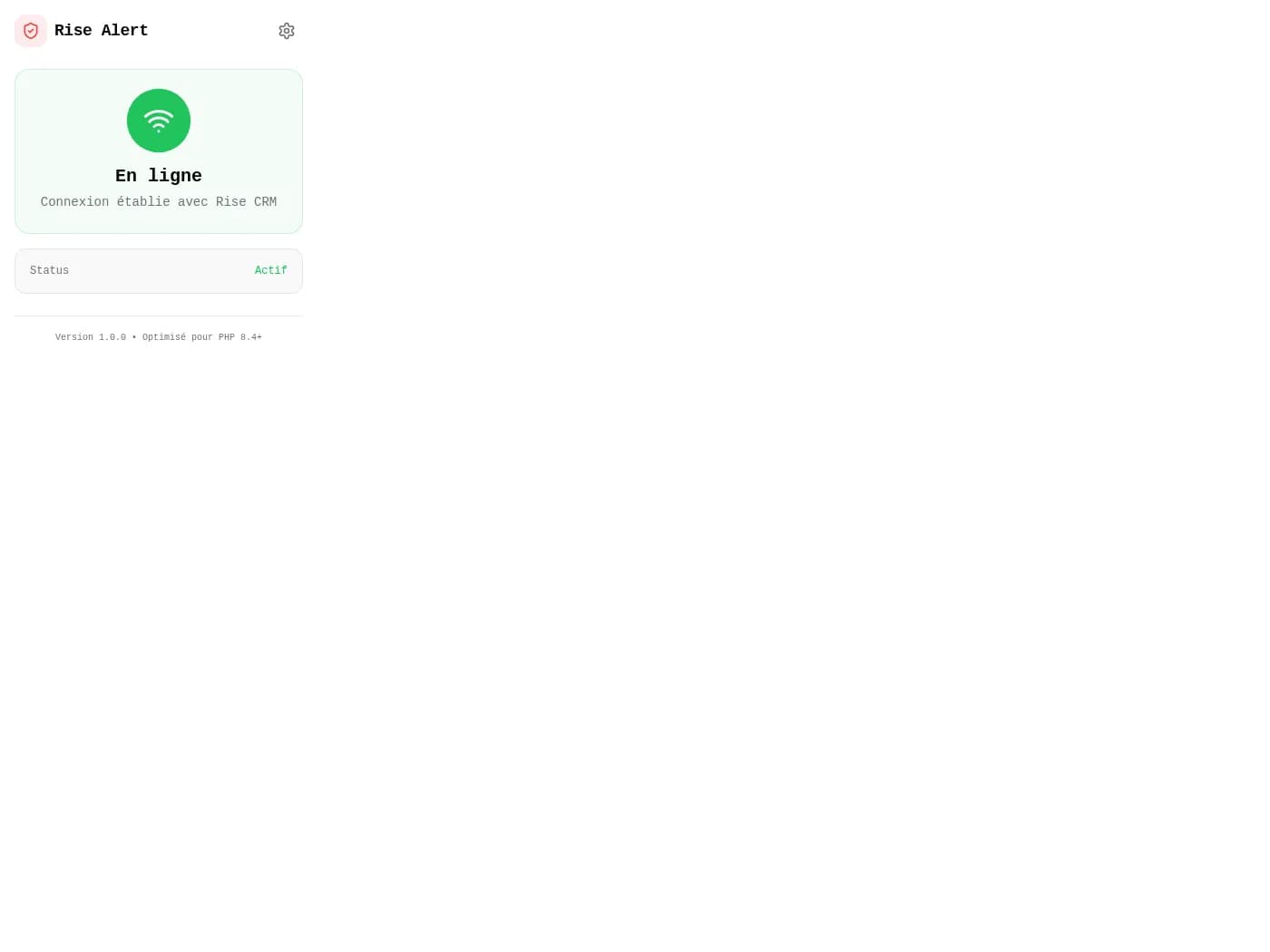 Rise CRM Connect Alert