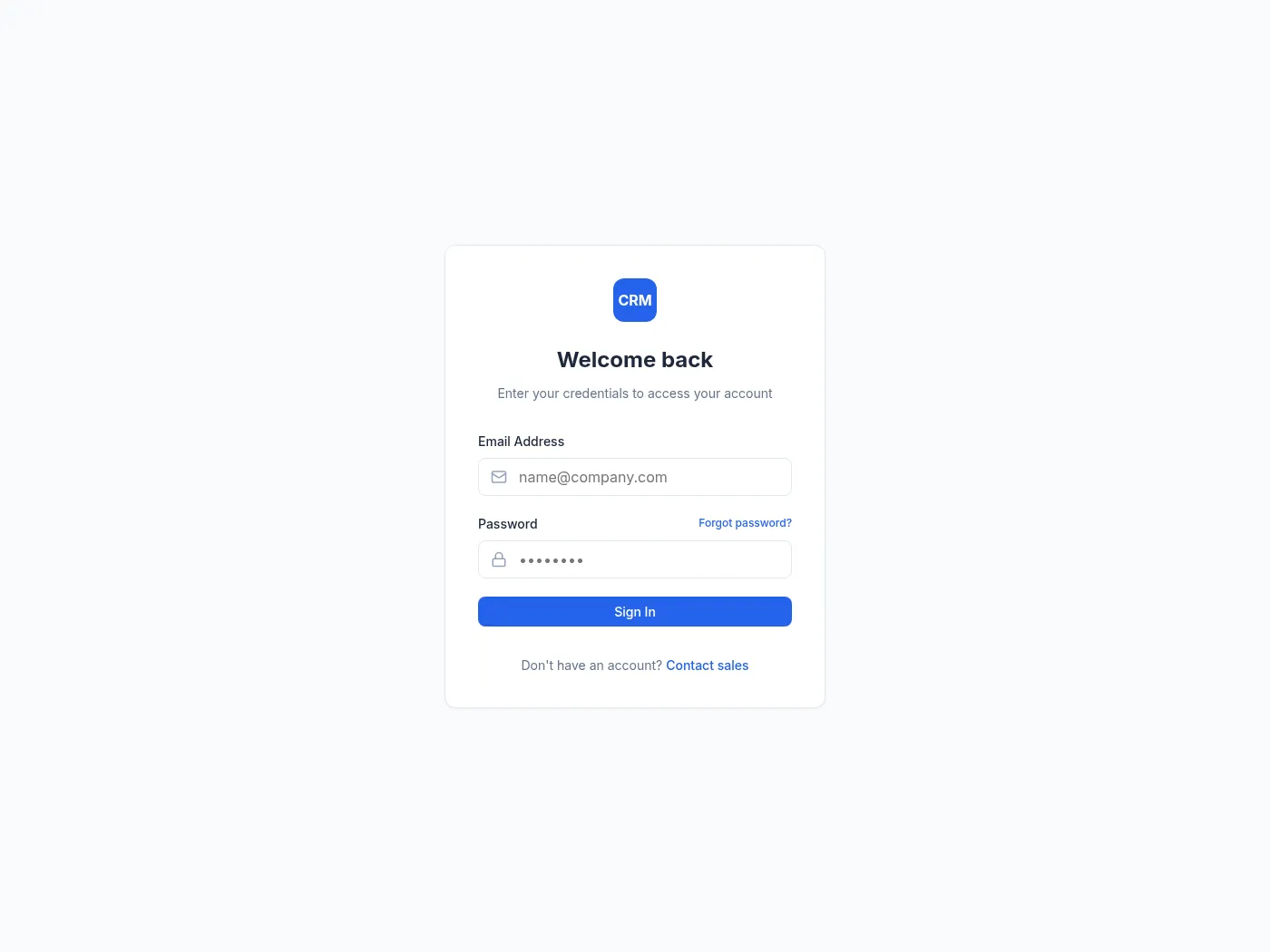 CRM Tab UI Kit
