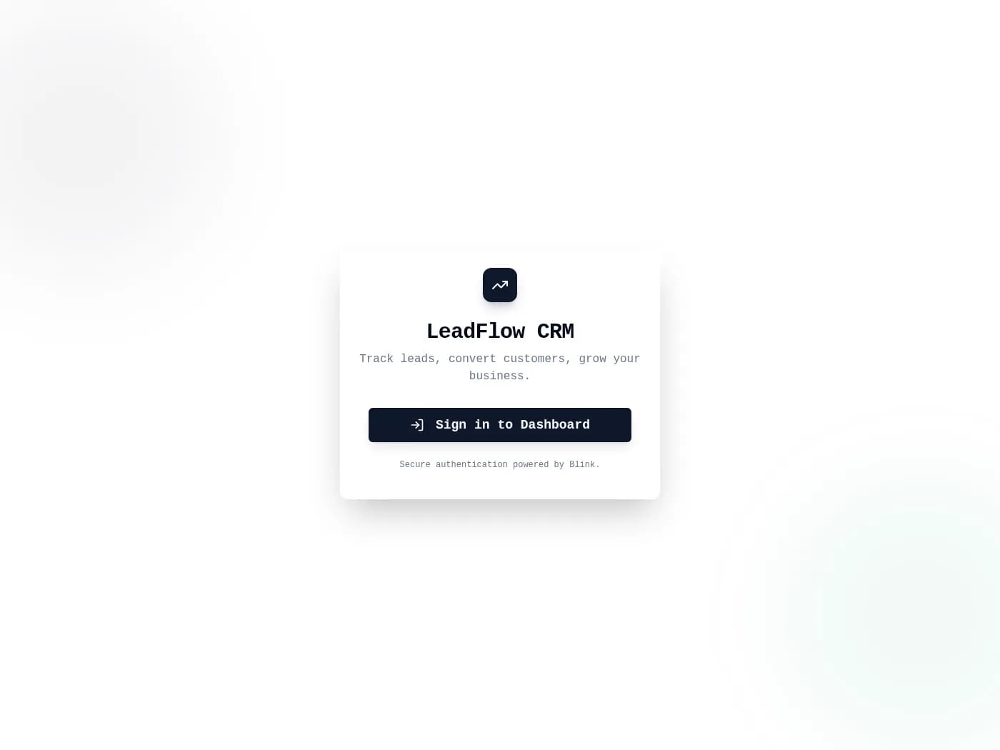 LeadFlow CRM