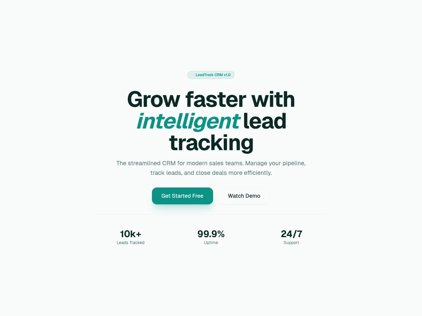 LeadTrack CRM
