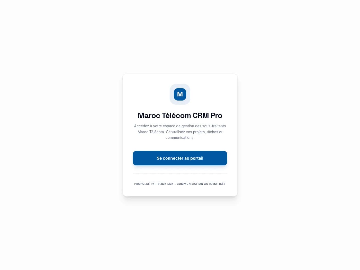 Maroc Télécom CRM Pro