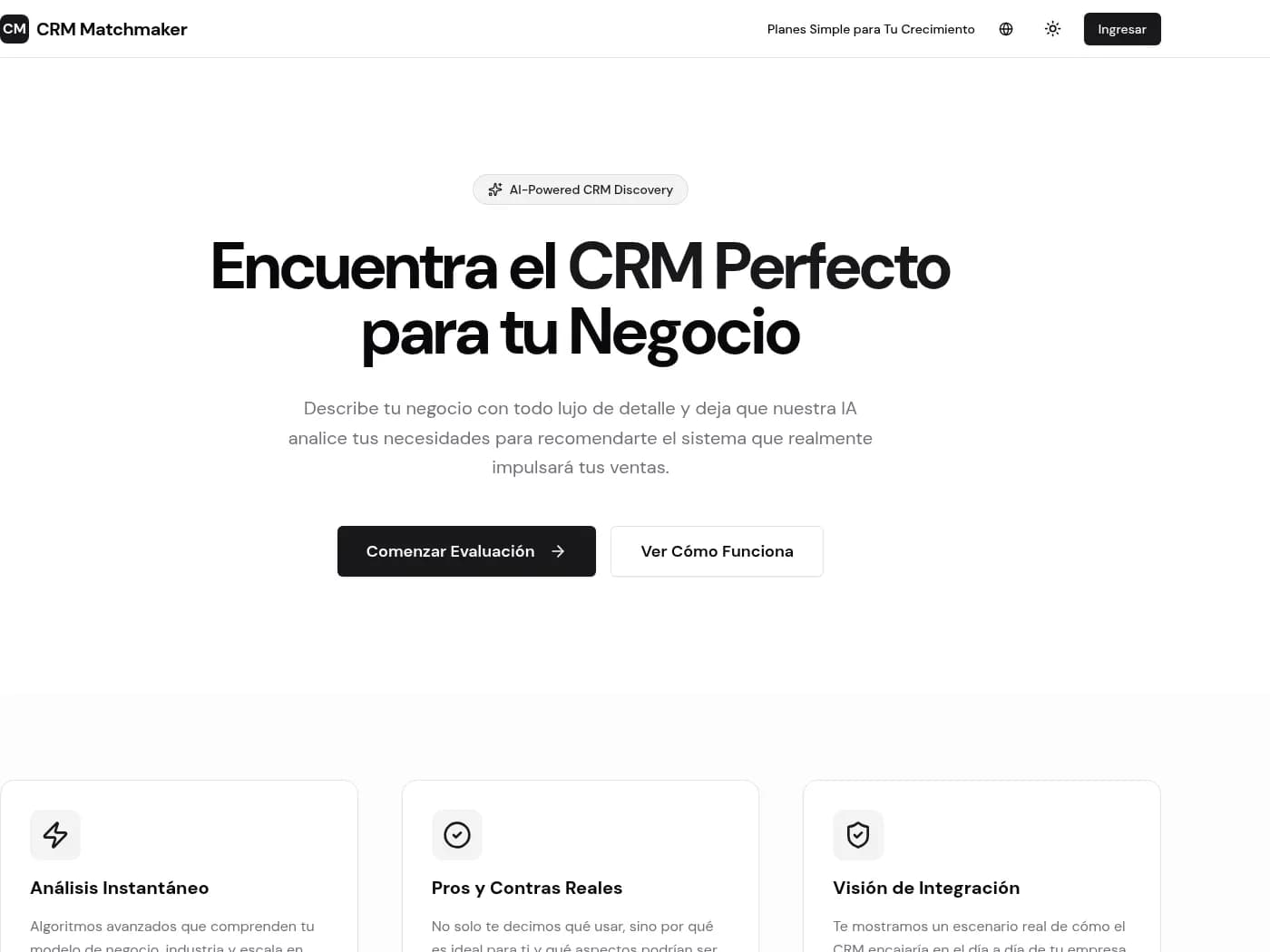 CRM Matchmaker AI