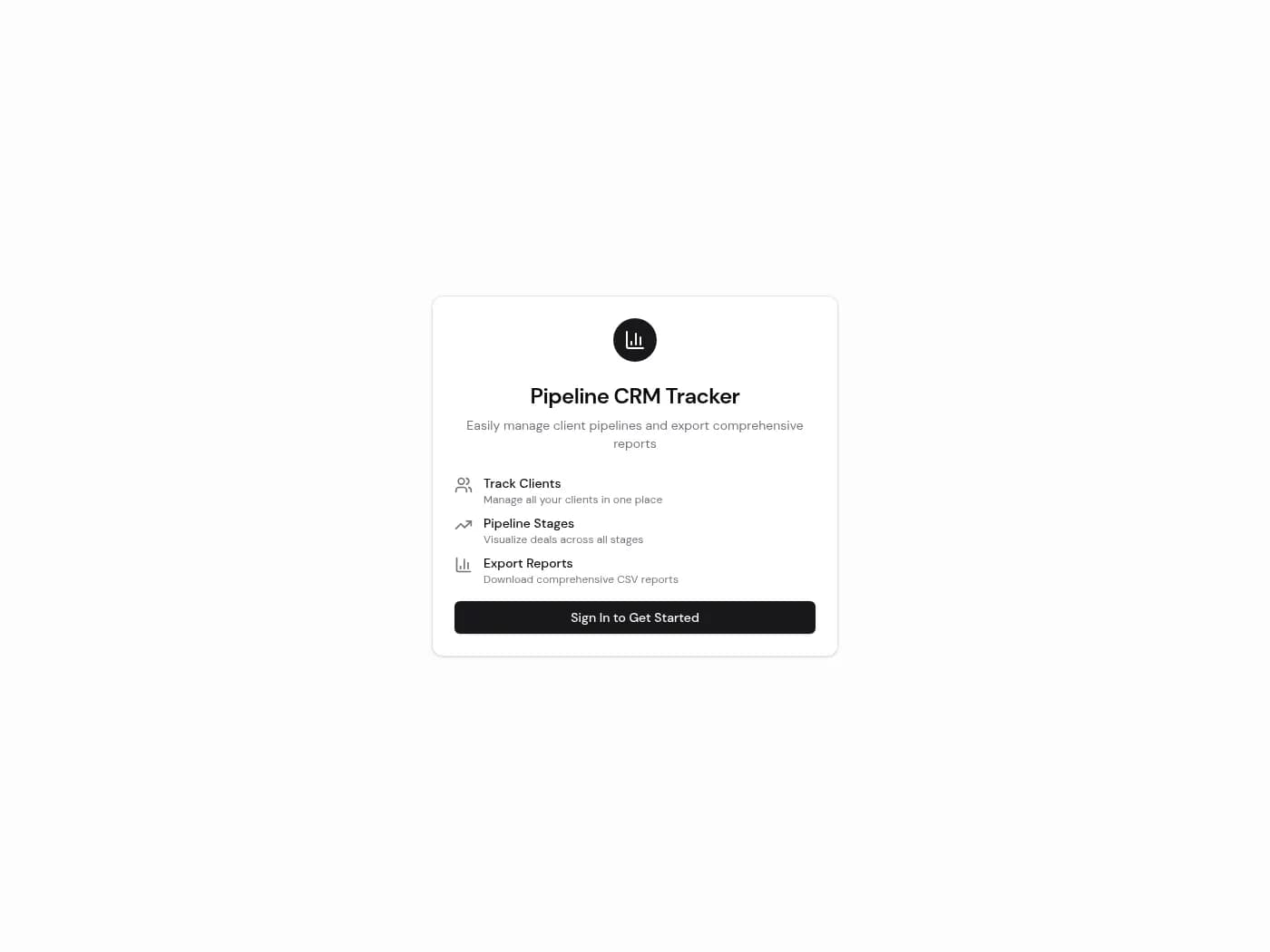 Pipeline CRM Tracker