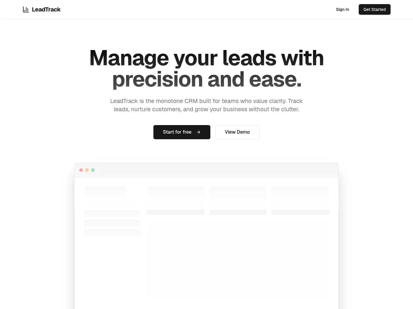 LeadTrack CRM