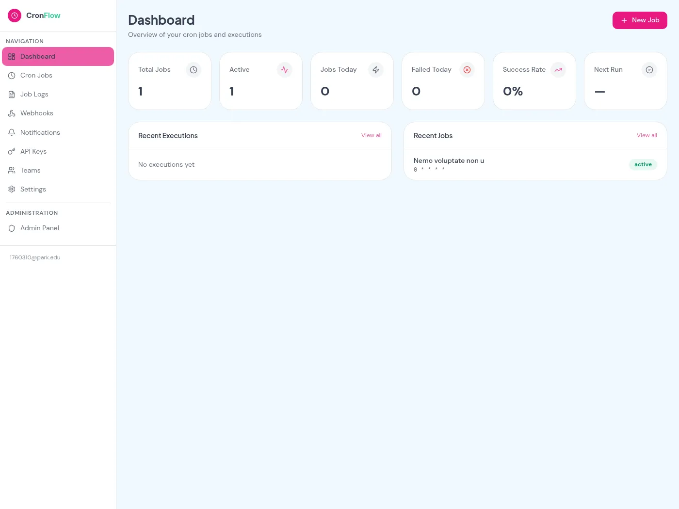 Scheduler SaaS Dashboard
