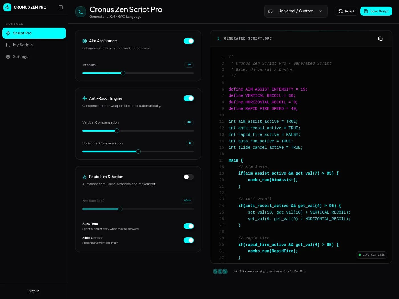 Cronus Zen Script Pro