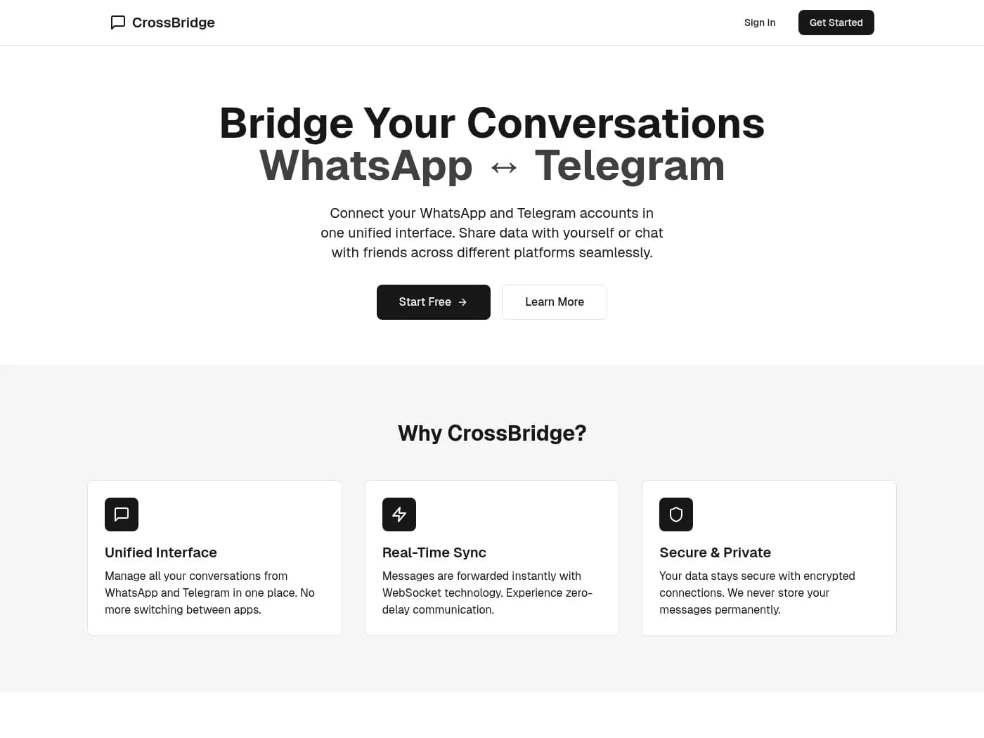 CrossBridge Messenger