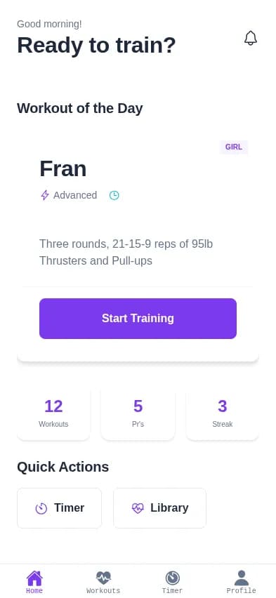 CrossFit Coach App