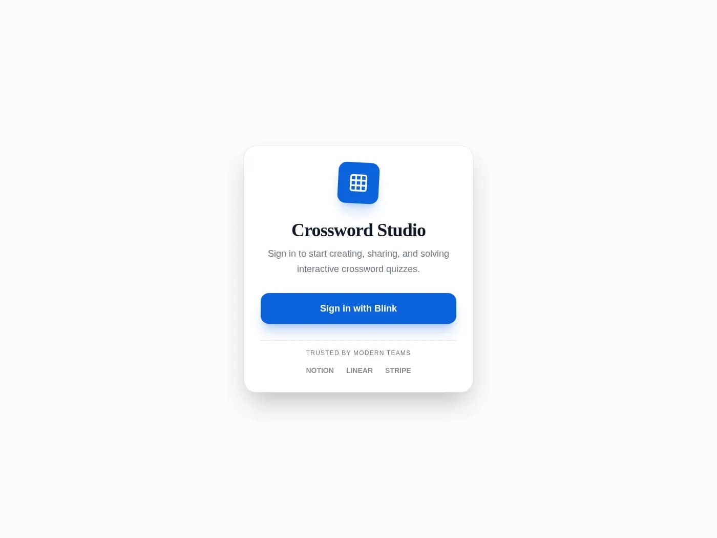 Crossword Quiz Studio
