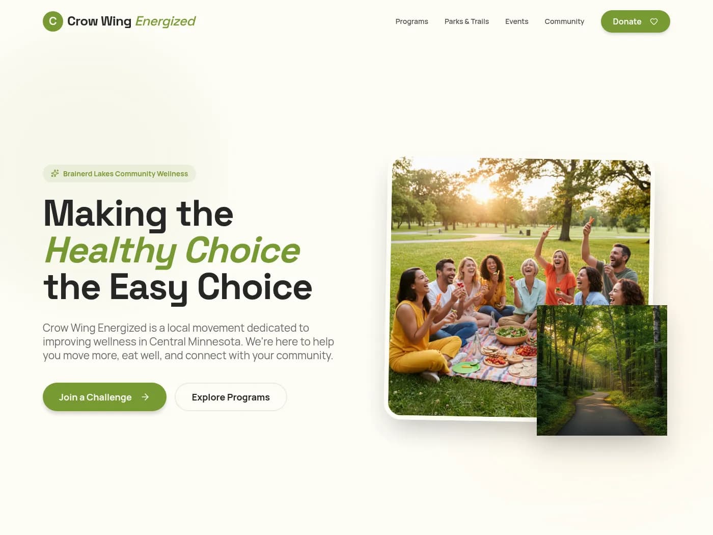 Crow Wing Energized Site