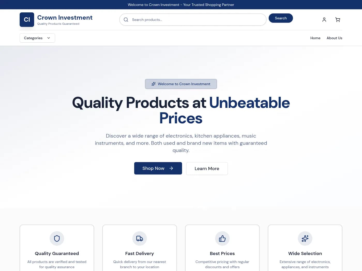 Crown Invest E-Commerce