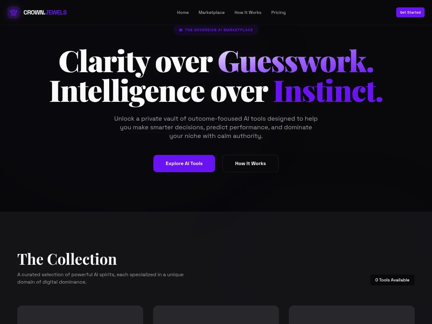 CROWN.JEWELS AI Marketplace