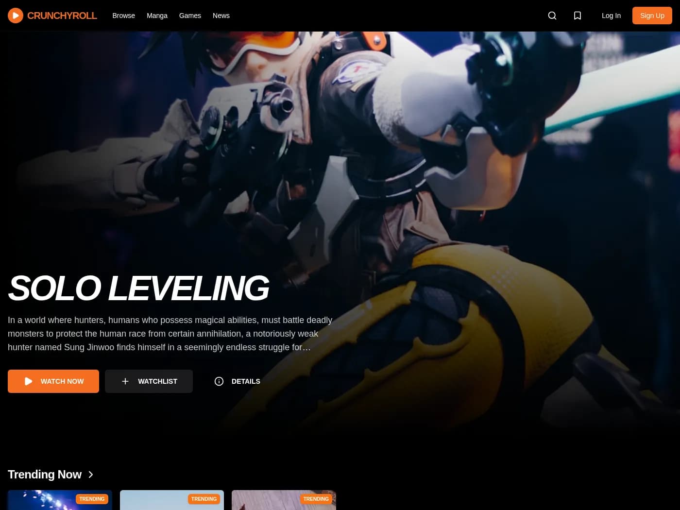 Crunchyroll Clone