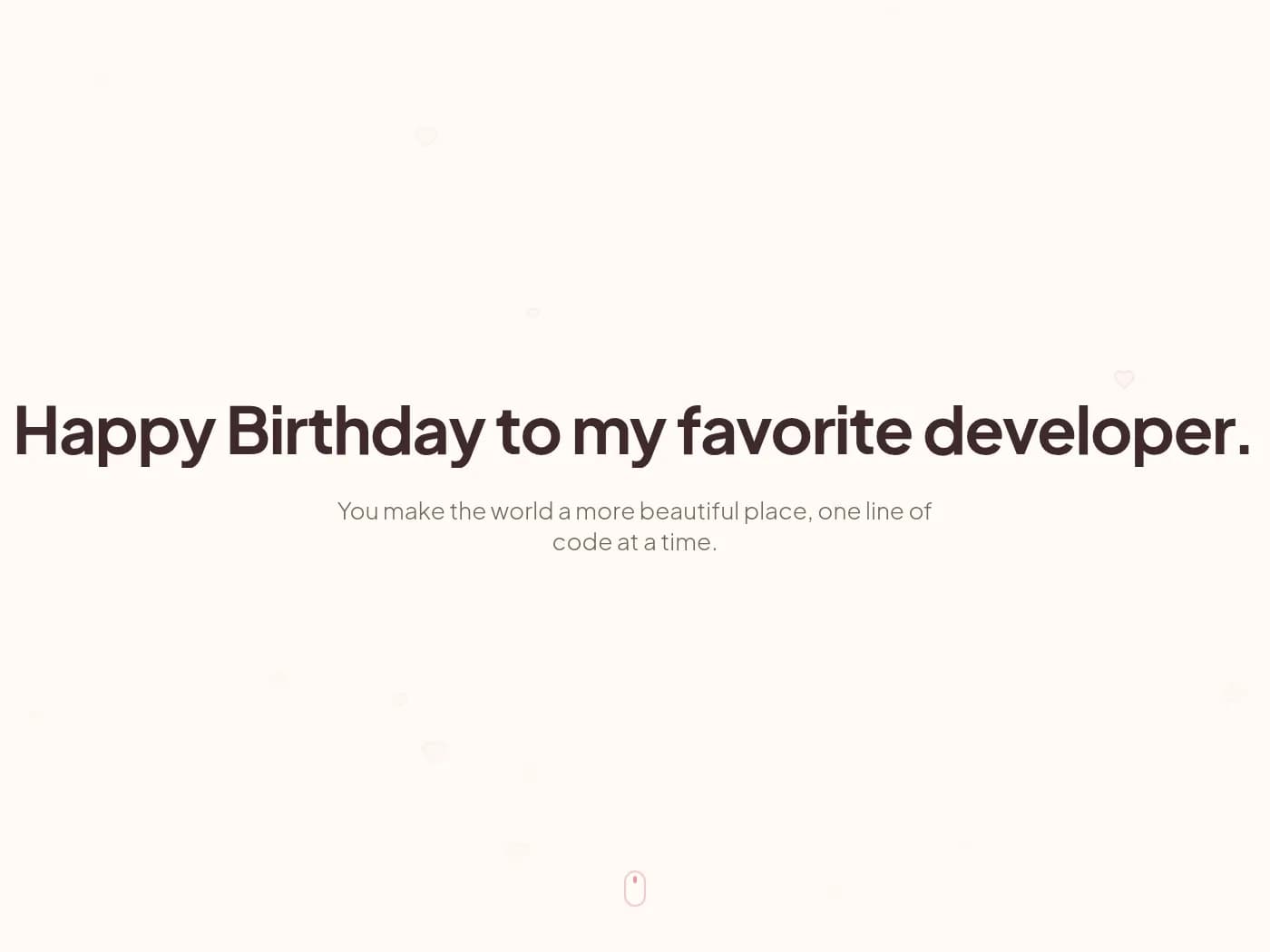 Birthday Crush Web App